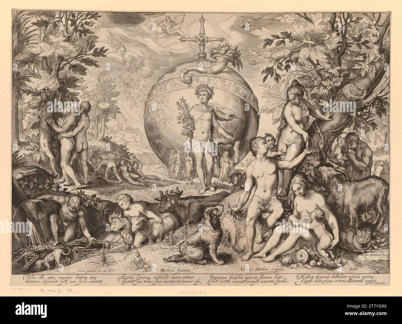 Hendrick Goltzius The Golden age. Copper engraving, etching 1620 , 1620 ...
