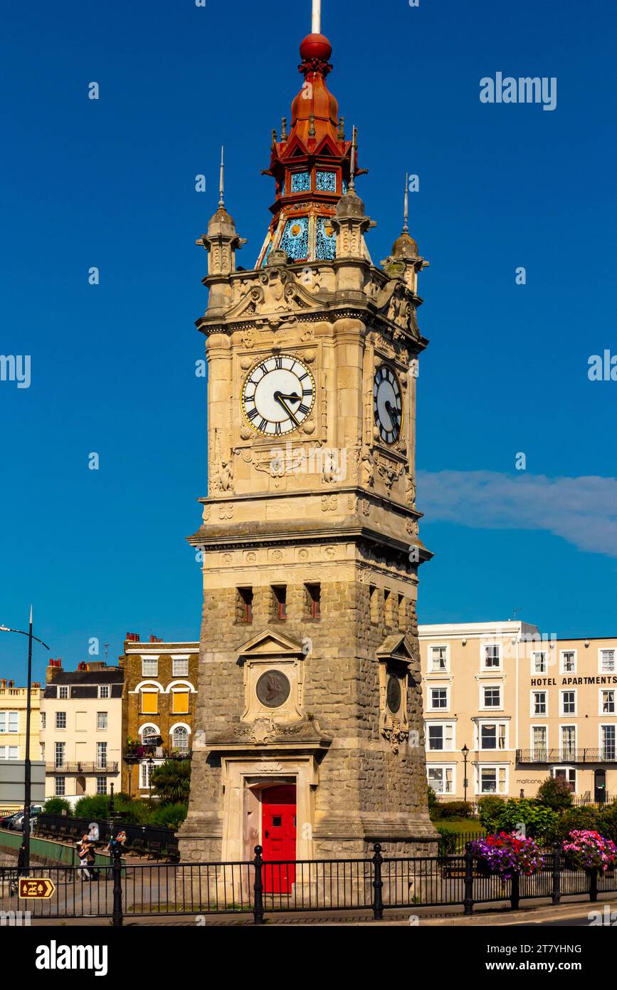 The Jubilee Clock Tower in Margate Kent England UK built in 1889 to ...