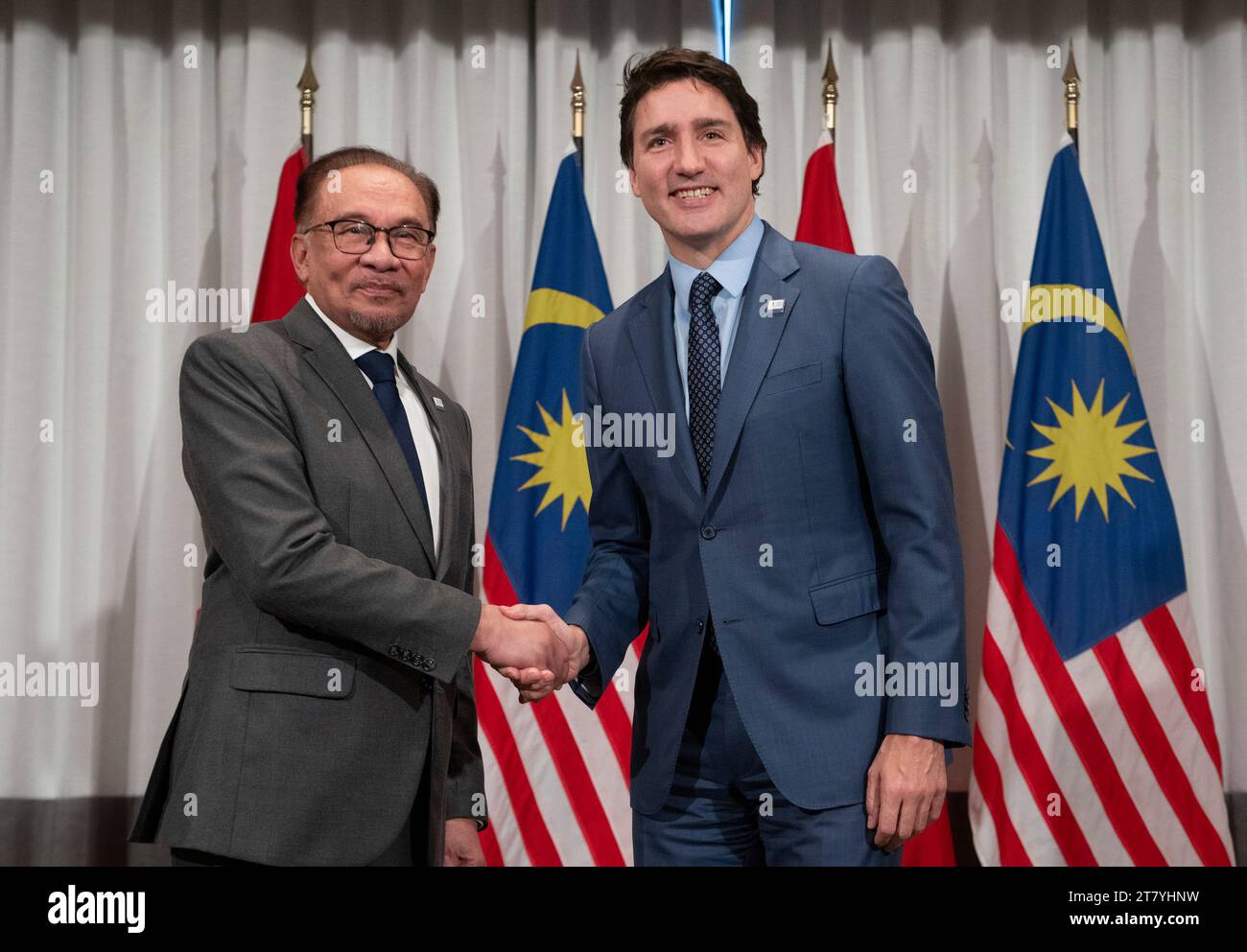 Prime Minister Justin Trudeau meets with Malaysian Prime Minister Anwar ...
