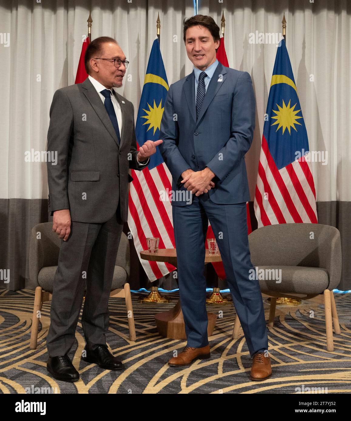 Prime Minister Justin Trudeau meets with Malaysian Prime Minister Anwar ...