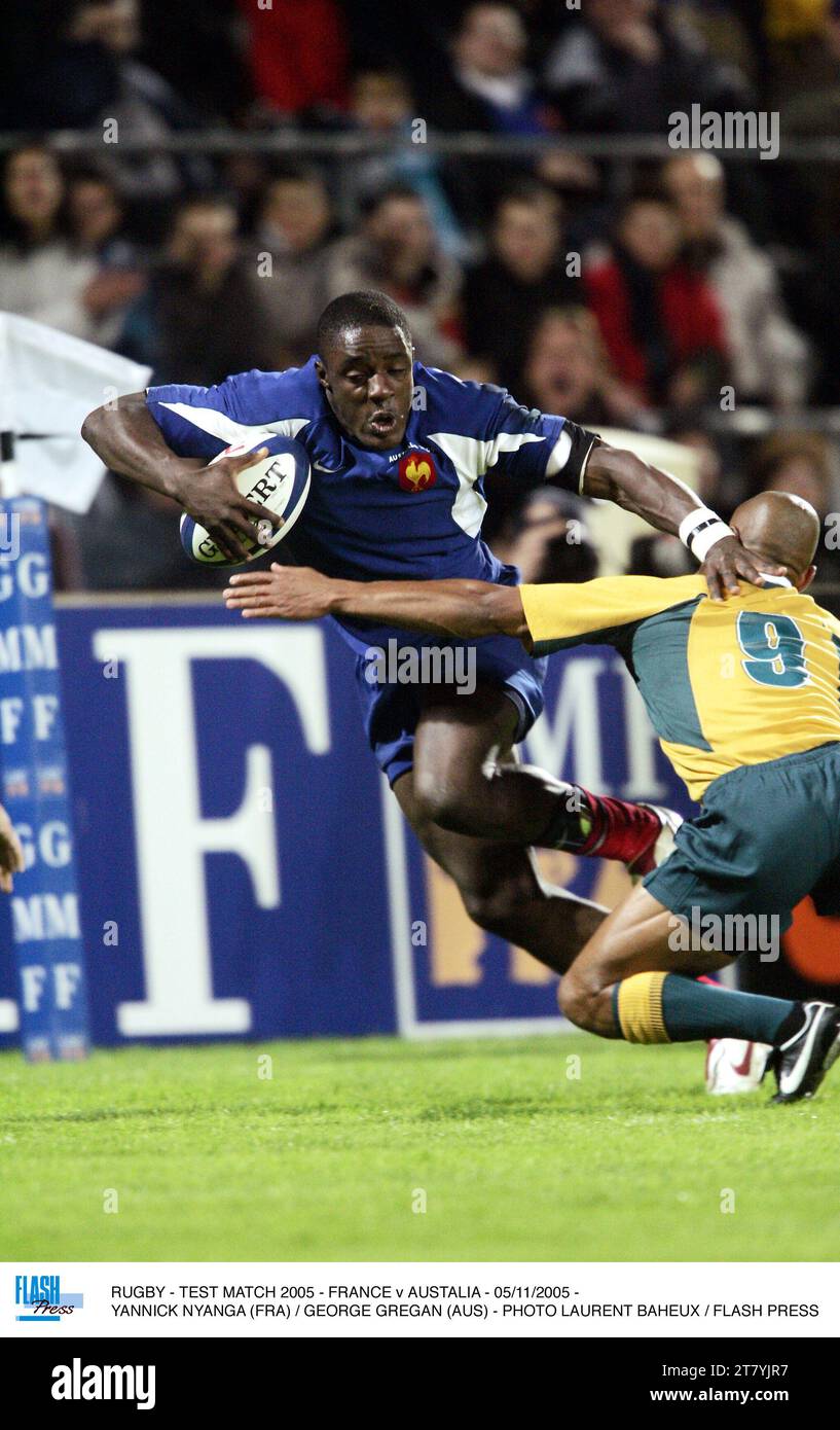 RUGBY - TEST MATCH 2005 - FRANCE v AUSTALIA - 05/11/2005 - YANNICK ...