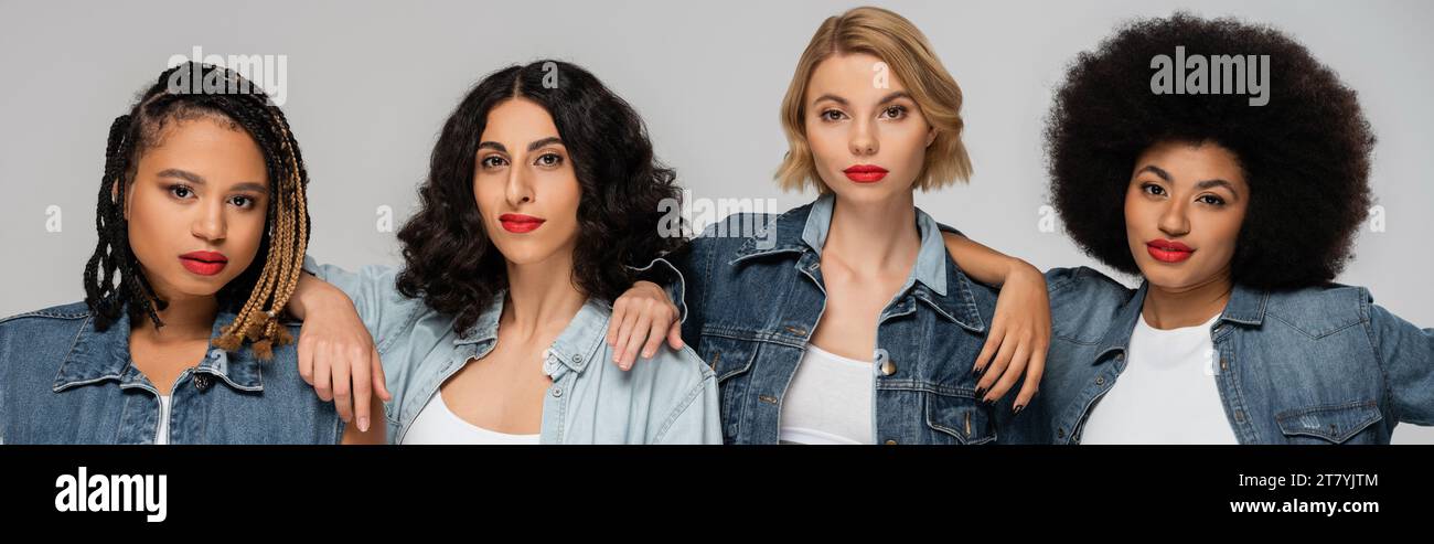 Group stylish jeans clothes hi-res stock photography and images - Alamy