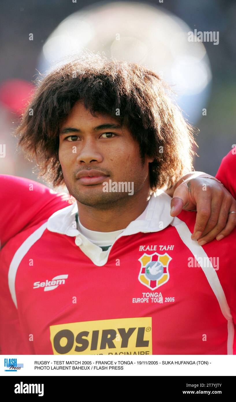 RUGBY - TEST MATCH 2005 - FRANCE v TONGA - 19/11/2005 - SUKA HUFANGA ...