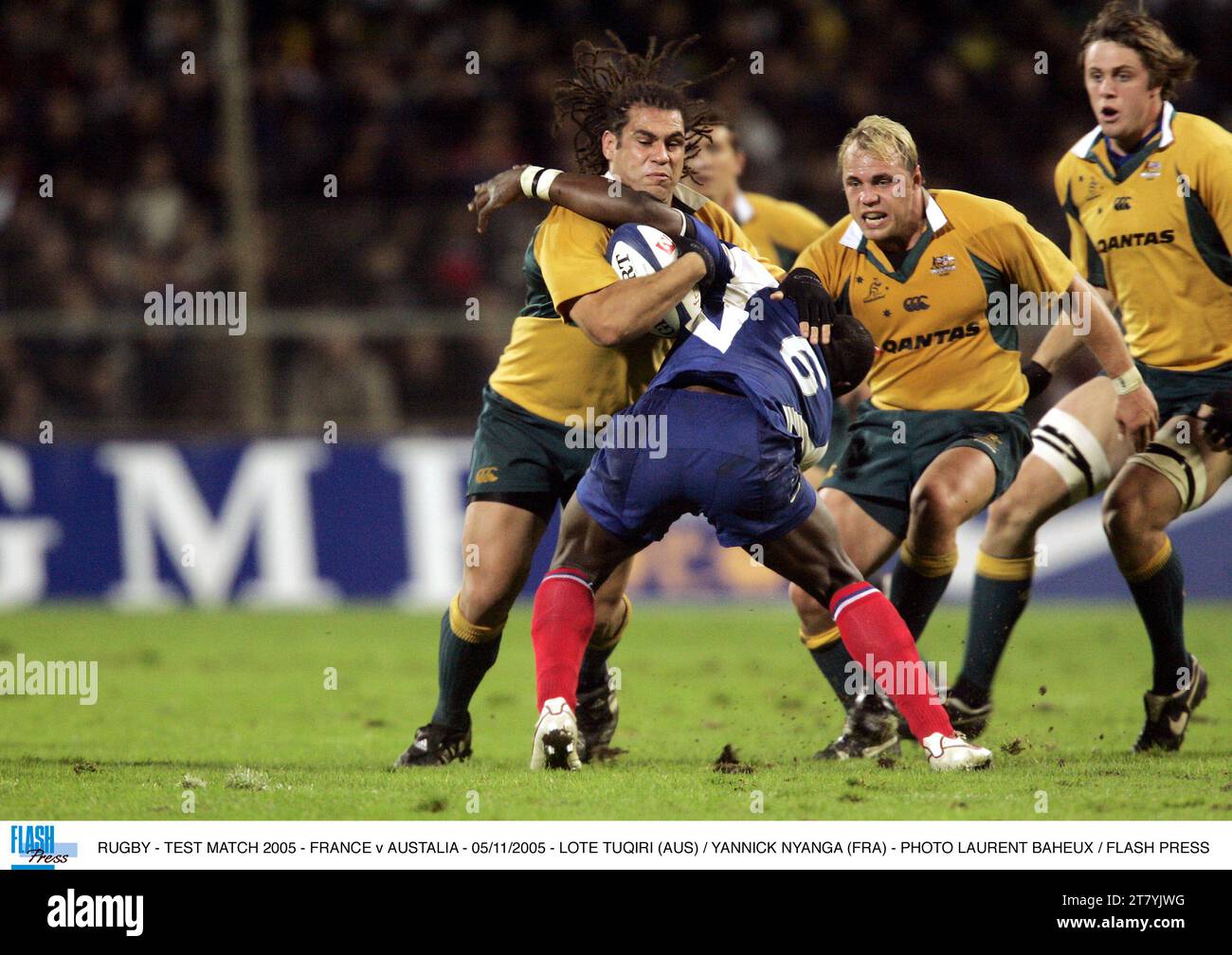 RUGBY - TEST MATCH 2005 - FRANCE v AUSTALIA - 05/11/2005 - LOTE TUQIRI ...