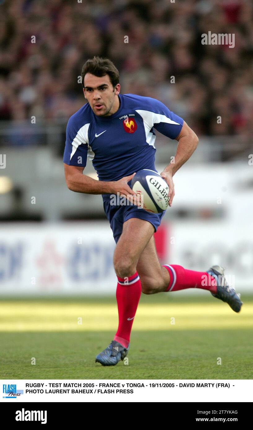 RUGBY - TEST MATCH 2005 - FRANCE v TONGA - 19/11/2005 - DAVID MARTY ...