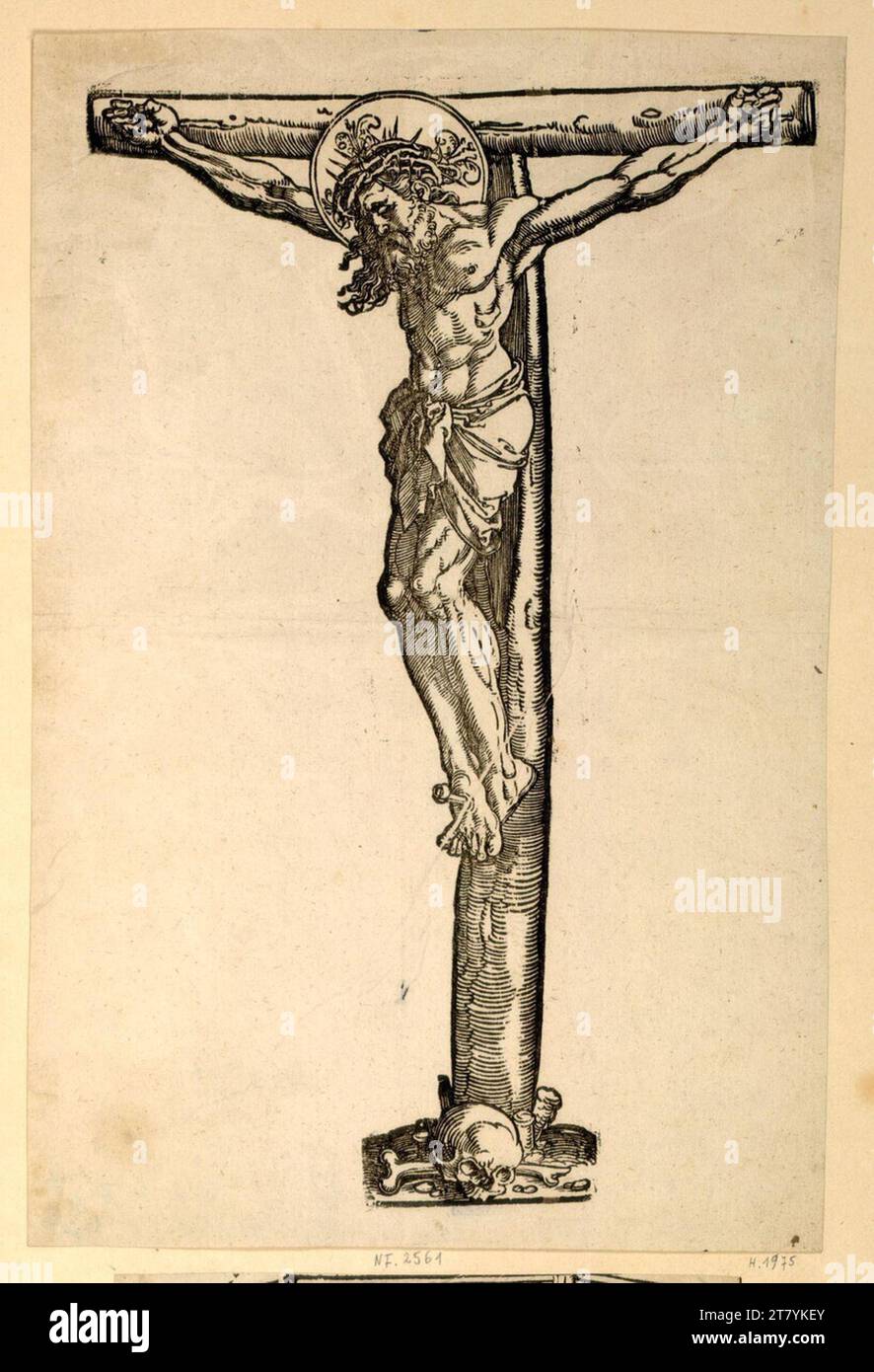 Albrecht Dürer Christ on the cross. Woodcut around 1520 Stock Photo - Alamy