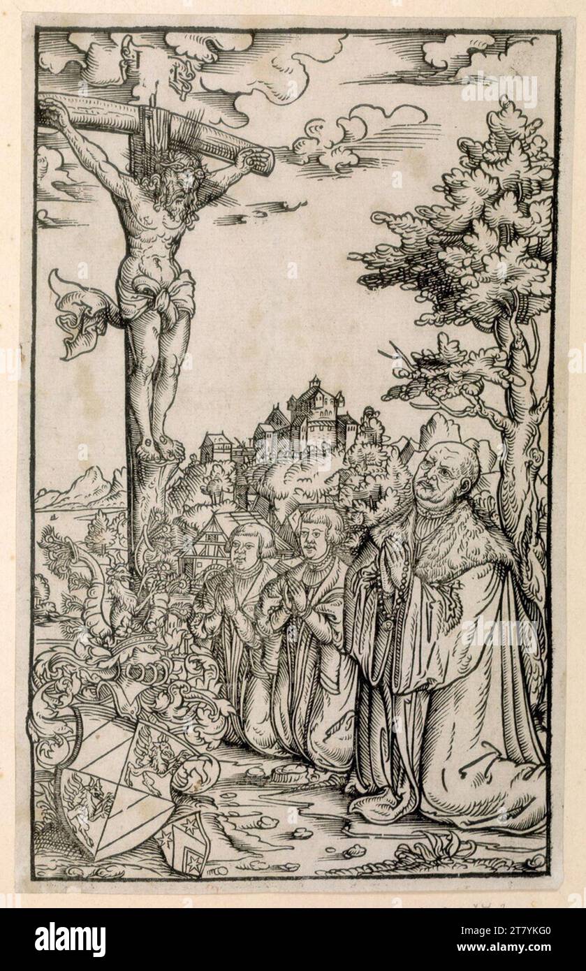 Jesus crucified woodcut hi-res stock photography and images - Alamy