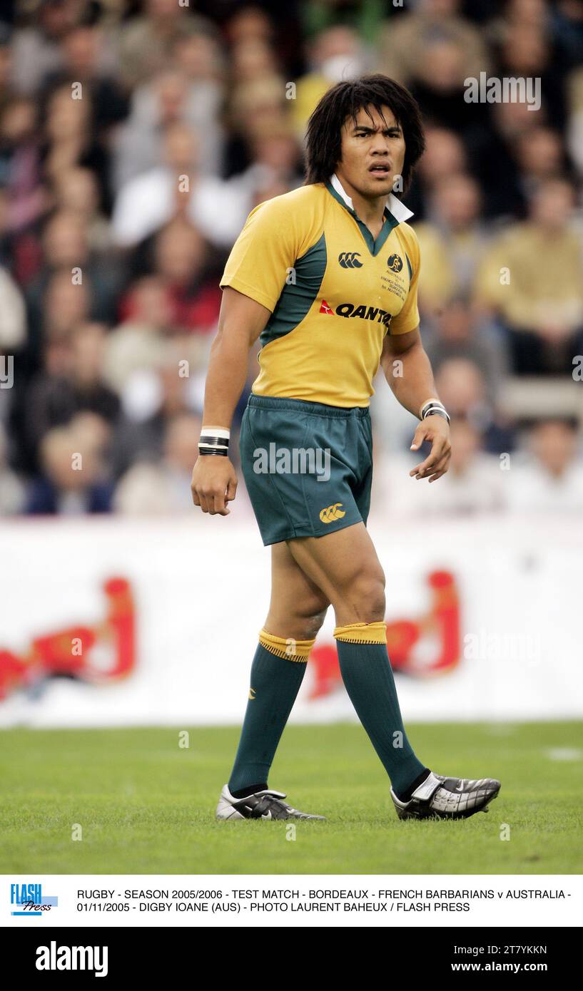 RUGBY - SEASON 2005/2006 - TEST MATCH - BORDEAUX - FRENCH BARBARIANS v ...
