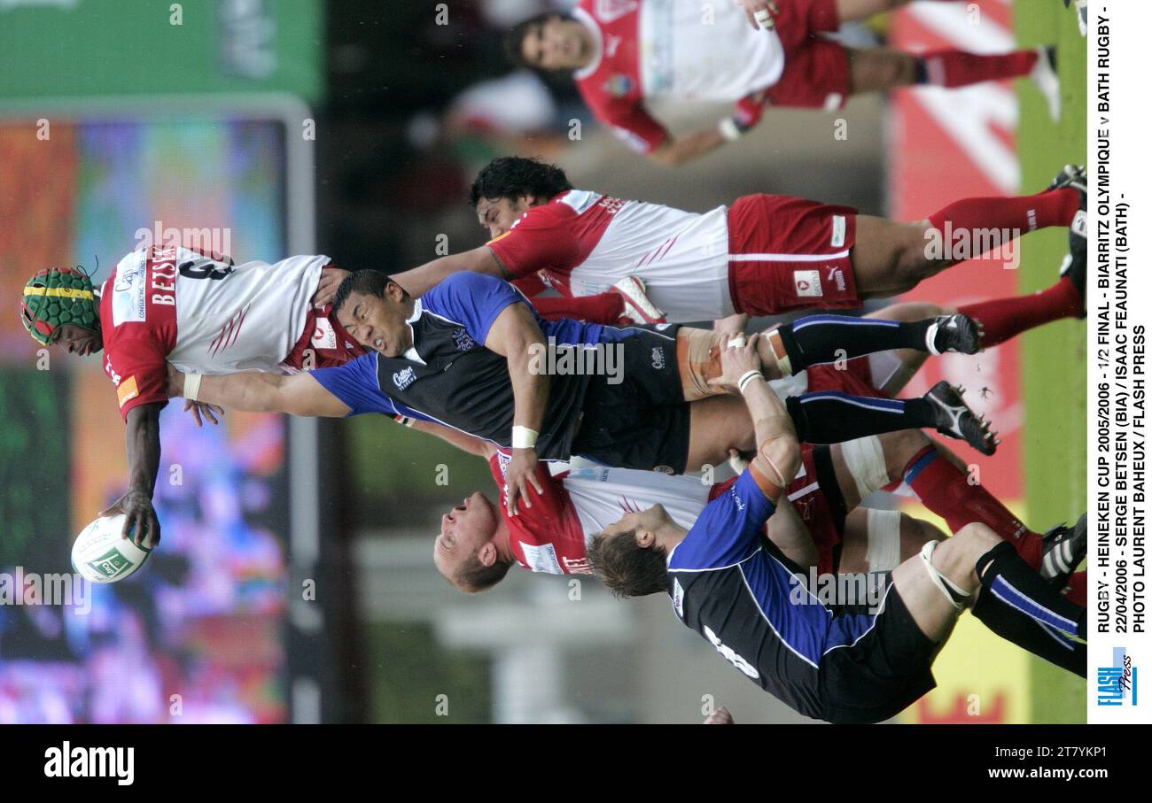 RUGBY - HEINEKEN CUP 2005/2006 - 1/2 FINAL - BIARRITZ OLYMPIQUE v BATH ...