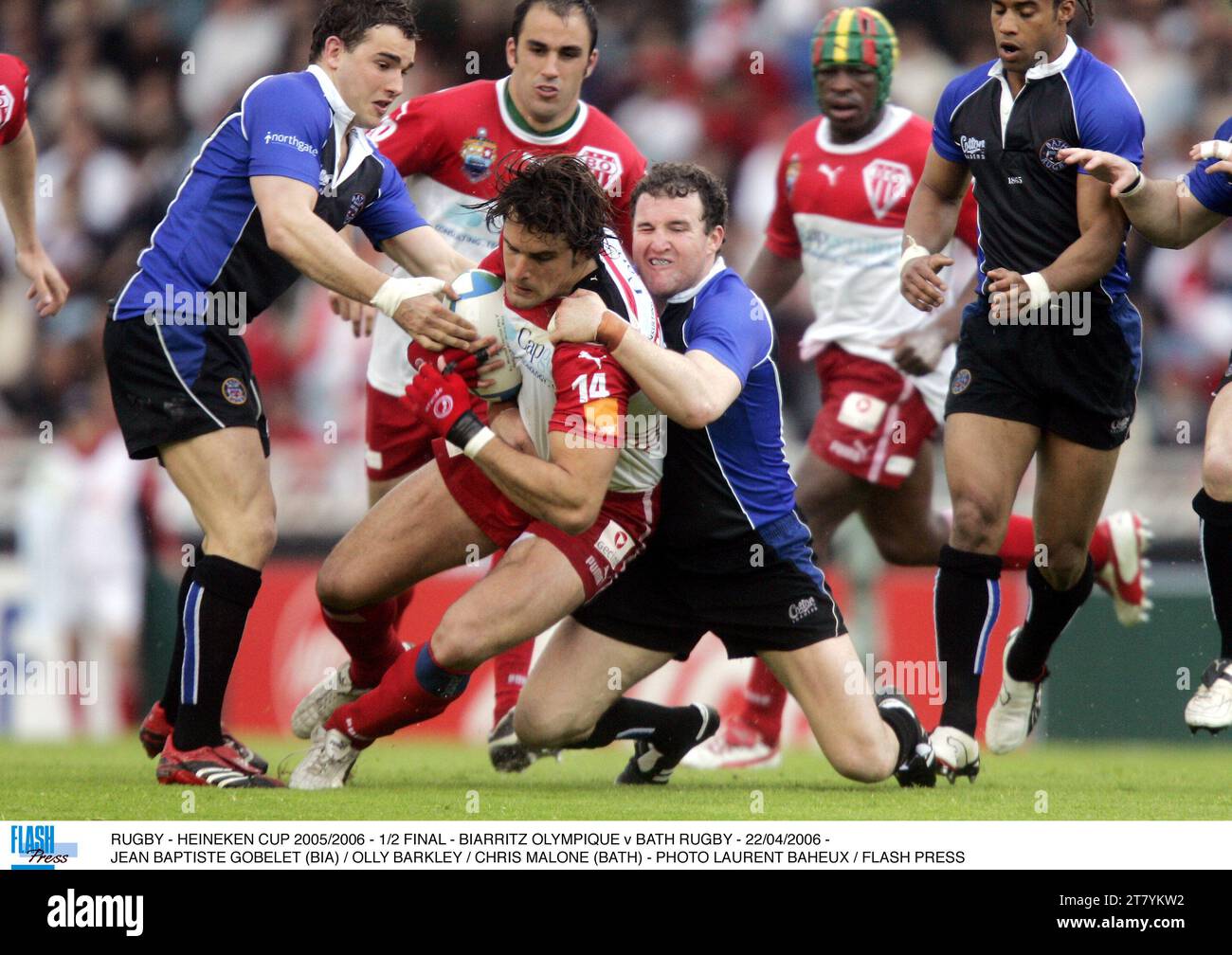 RUGBY - HEINEKEN CUP 2005/2006 - 1/2 FINAL - BIARRITZ OLYMPIQUE v BATH RUGBY - 22/04/2006 - JEAN ...