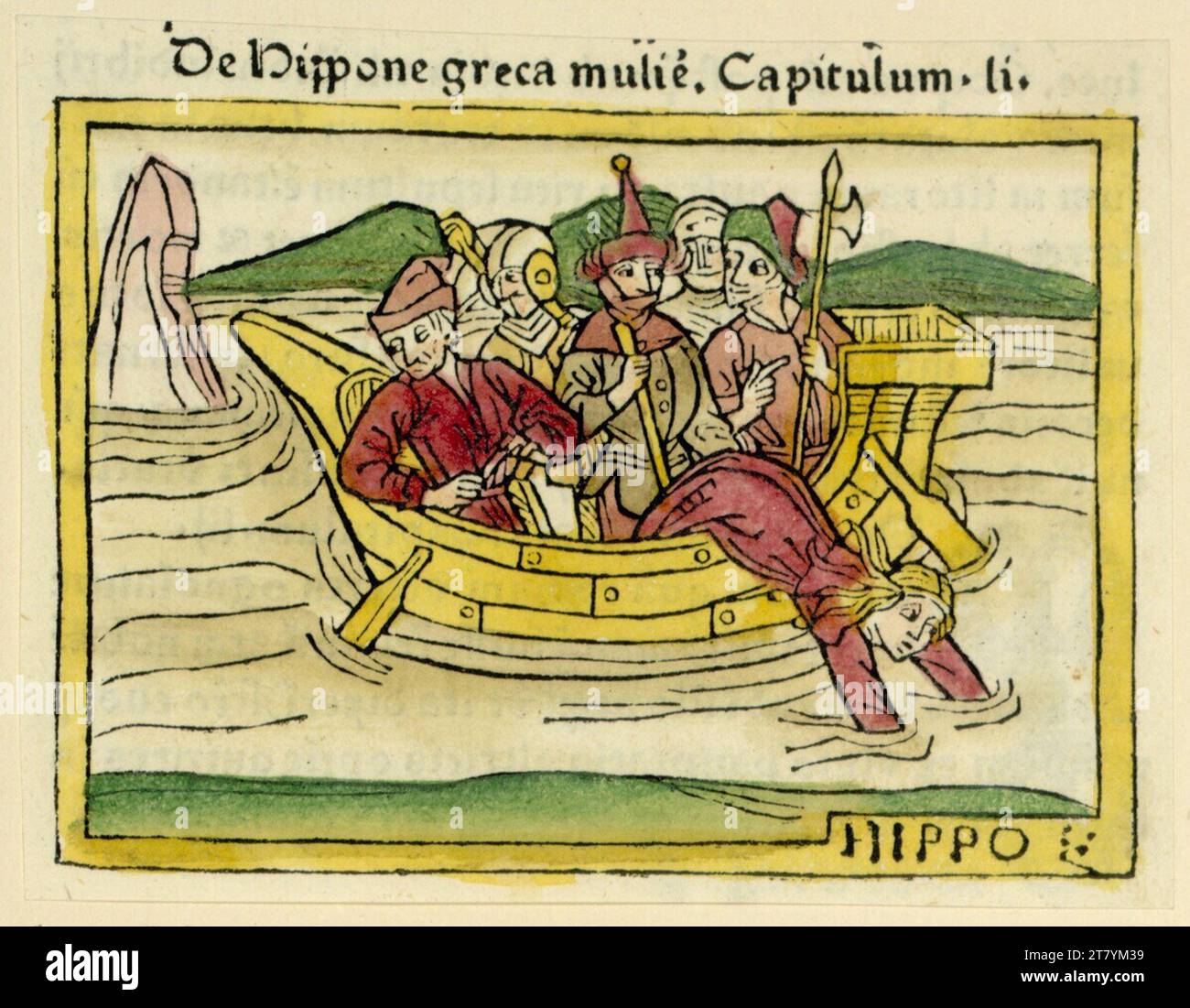 Johann Zainer Of Hippo Greca - Hippo. Woodcut, colored 1473 , 1473 ...