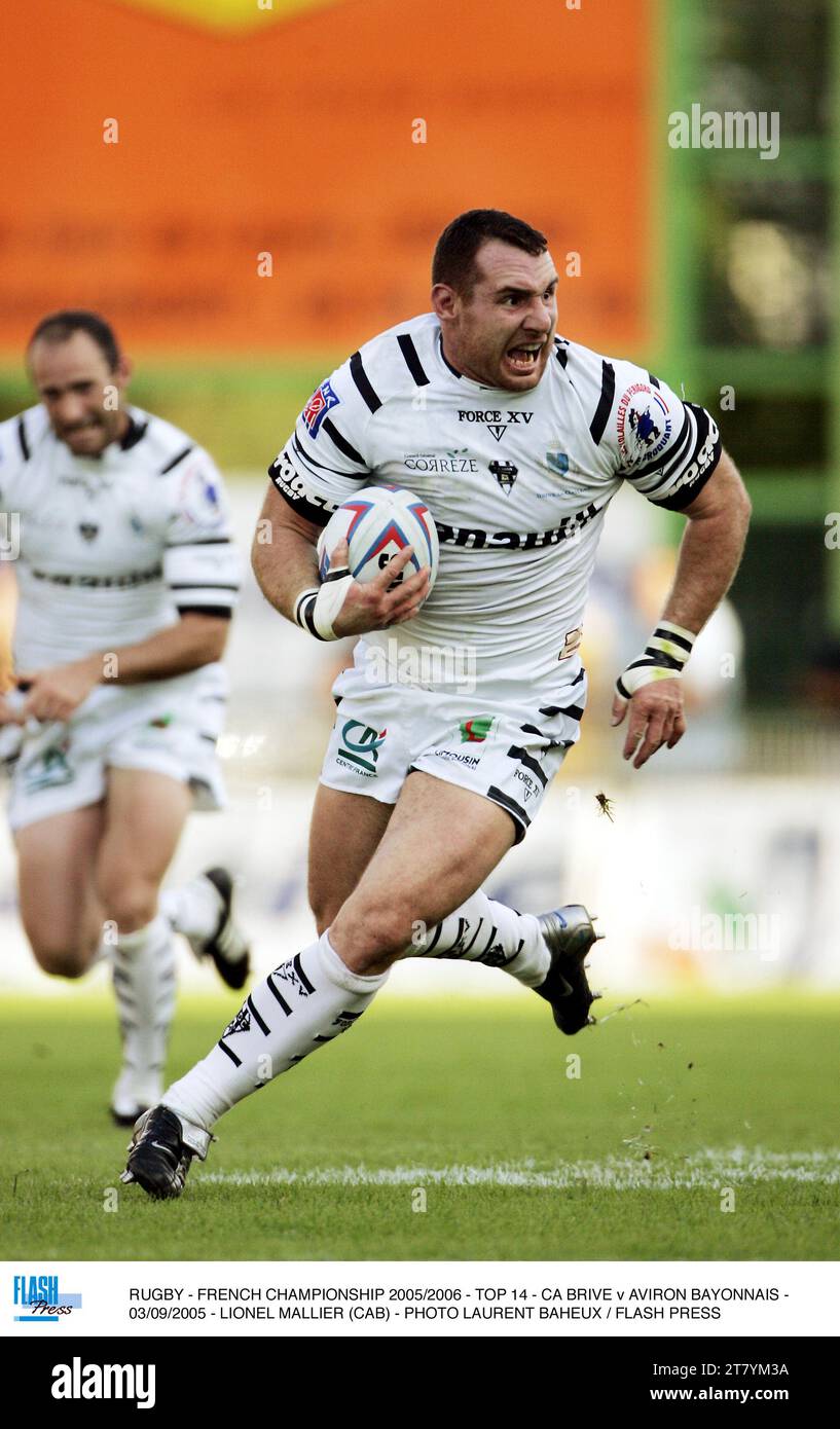 RUGBY - FRENCH CHAMPIONSHIP 2005/2006 - TOP 14 - CA BRIVE v AVIRON ...
