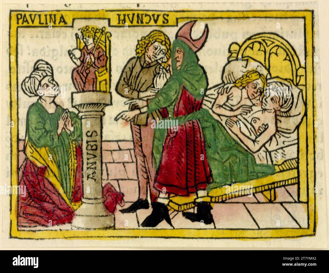 Johann Zainer Of Paulina Romana FEMINA - Paulina, ... Woodcut, colored ...