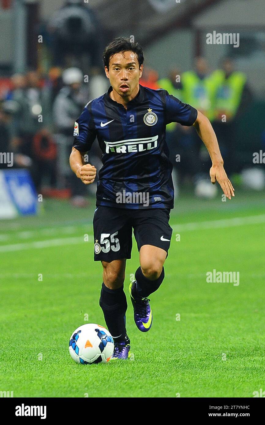 Yuto Nagatomo of FC Inter Milan in action during the italian ...