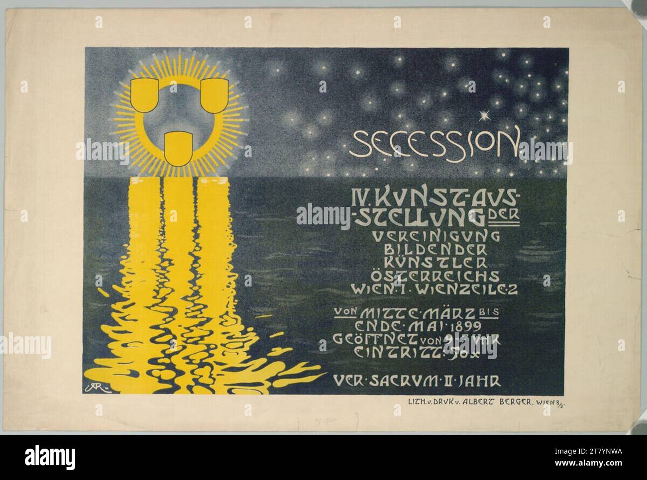 Alfred Roller Secession; IV. Art exhibition; 1899. Color 1899 , 1899 ...
