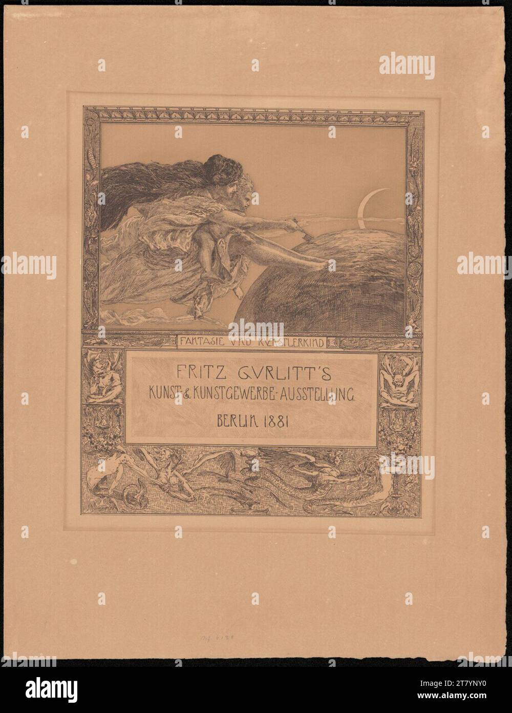 Max Klinger The Gurlitt exhibition card: imagination and artist child ...