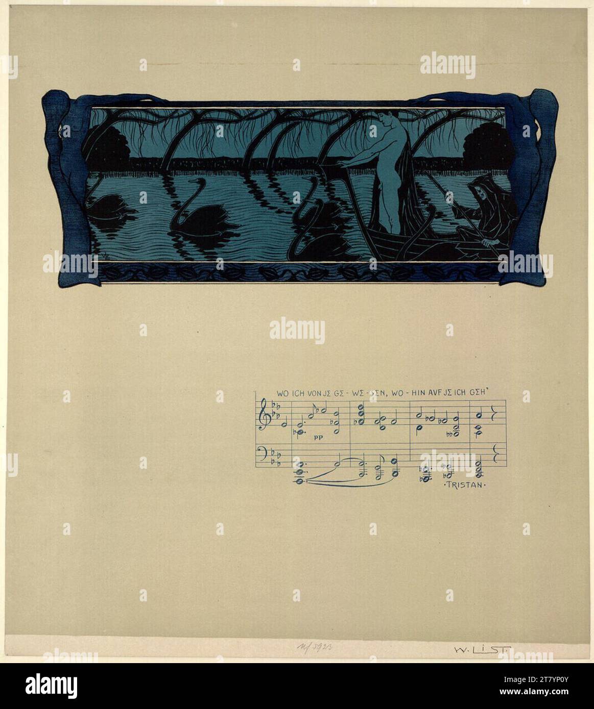 Wilhelm List Tristan. Color around 1899 Stock Photo - Alamy