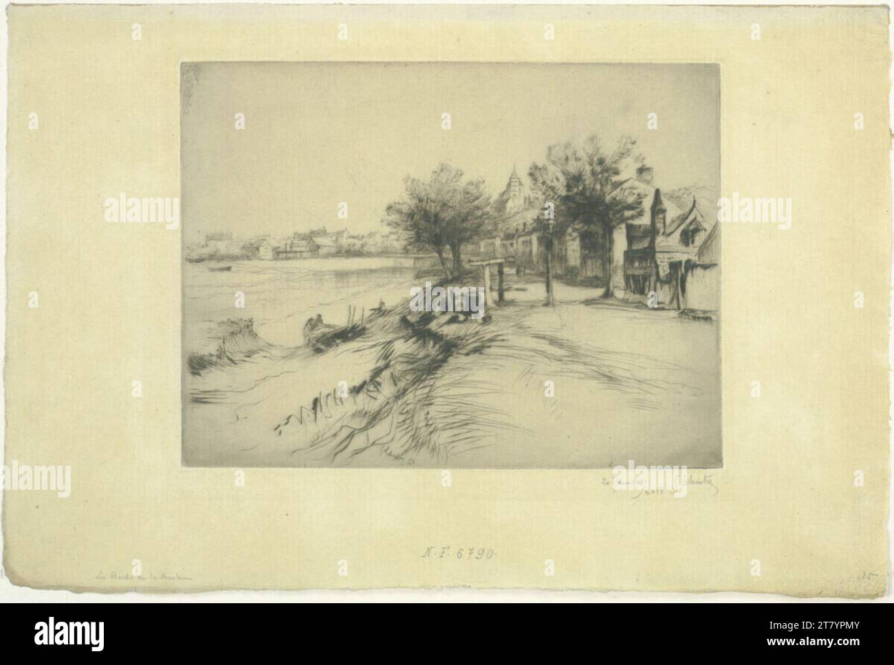Gustave Leheutre The edges of the Bresle (surroundings of Tréport ...