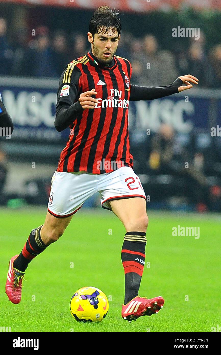Ricardo Kaka of AC Milan in action during the Italian championship 2013 ...