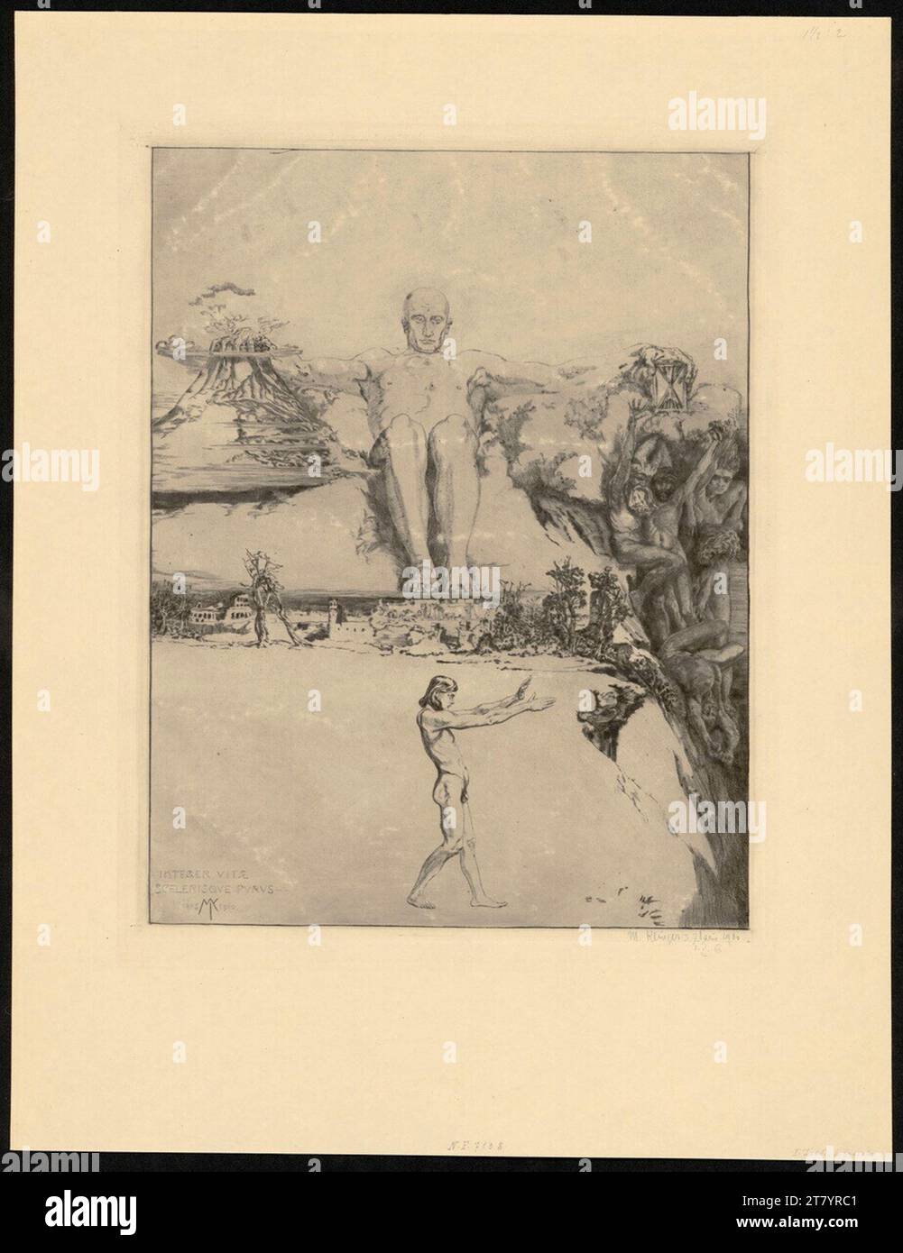 Max Klinger Integer (Opus 13, Blatt 1). Engraving process 1900 , 1900 ...