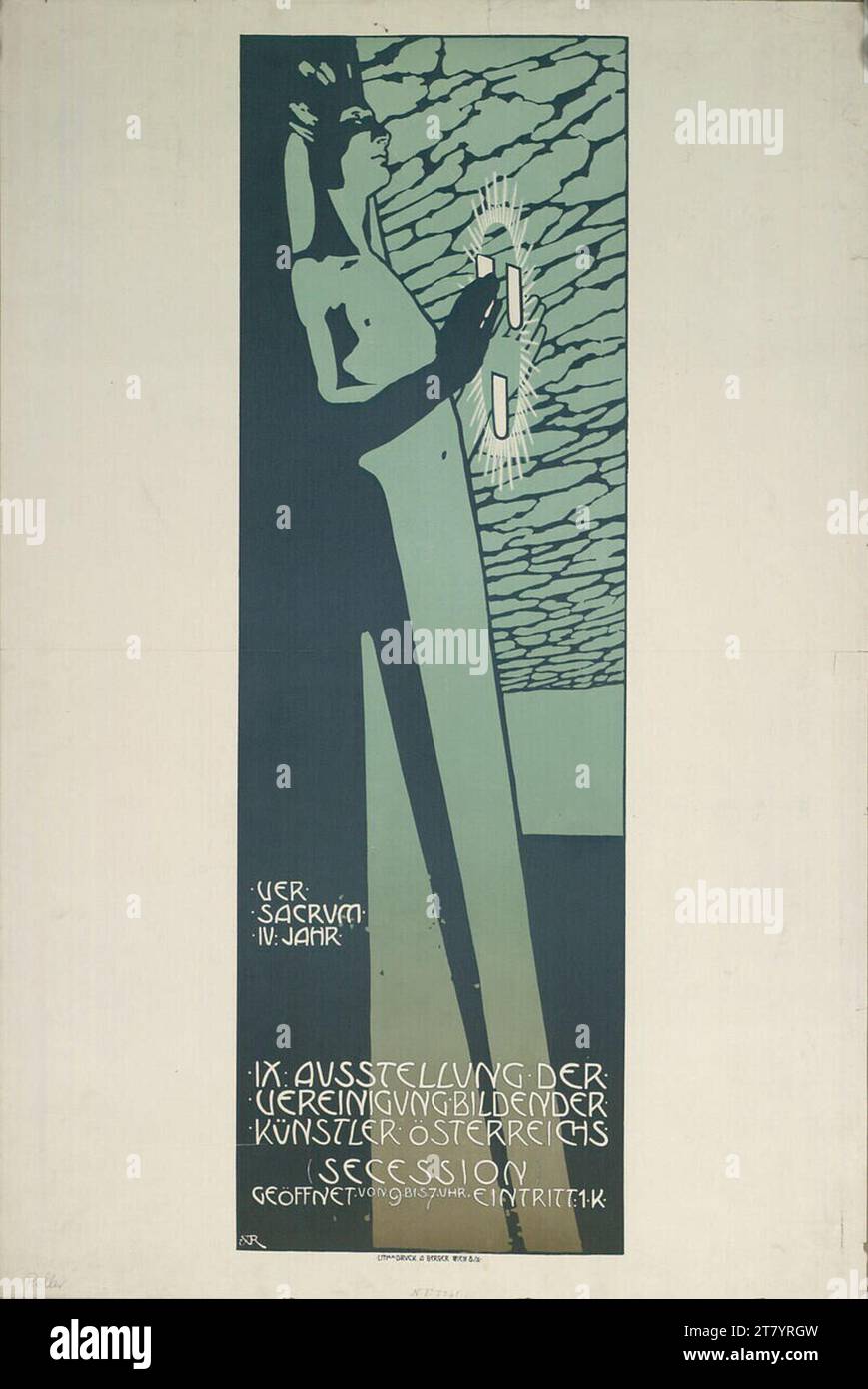 Alfred Roller IX. EXHIBITION; Secession. Color 1901 , 1901 Stock Photo ...