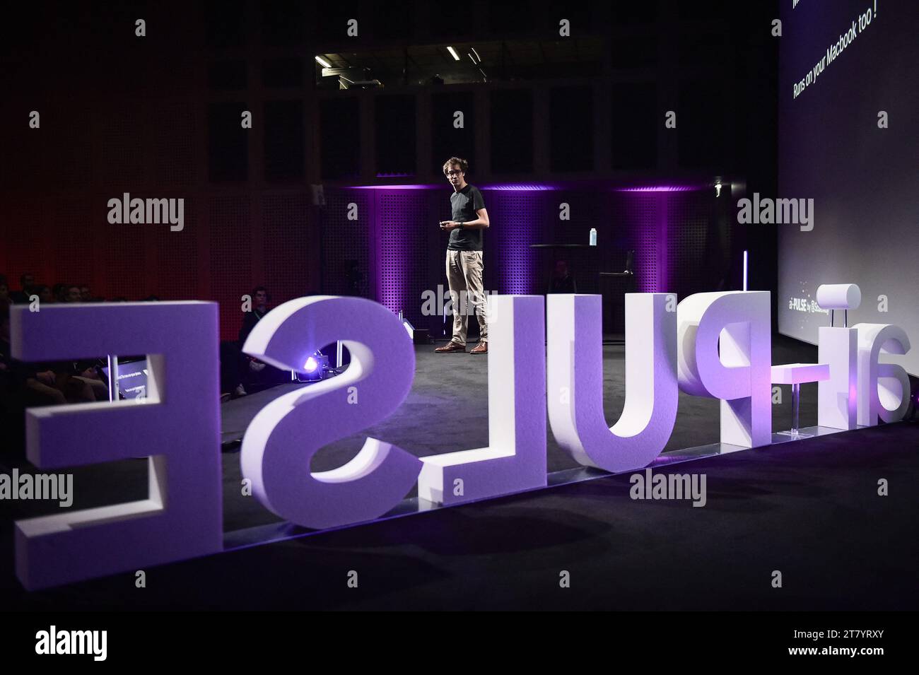 Paris, France. 17th Nov, 2023. Co-founder and CEO of Mistral AI Arthur ...