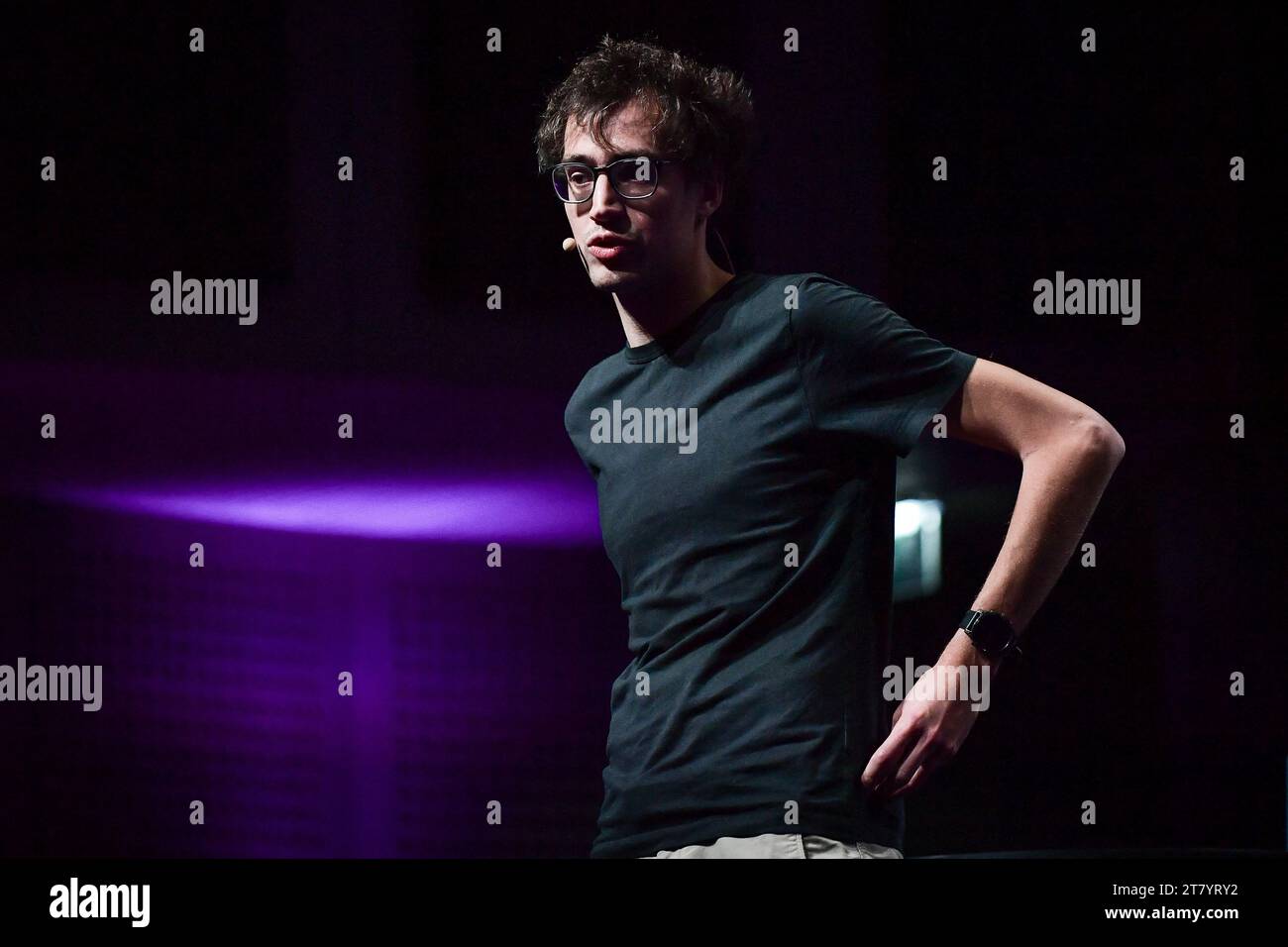 Paris, France. 17th Nov, 2023. Co-founder and CEO of Mistral AI Arthur ...