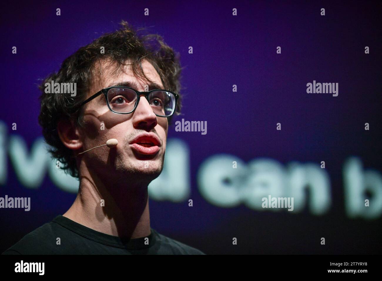 Paris, France. 17th Nov, 2023. Co-founder and CEO of Mistral AI Arthur ...