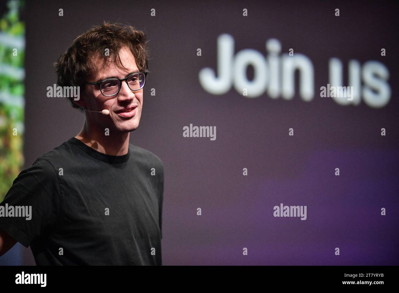 Paris, France. 17th Nov, 2023. Co-founder and CEO of Mistral AI Arthur ...