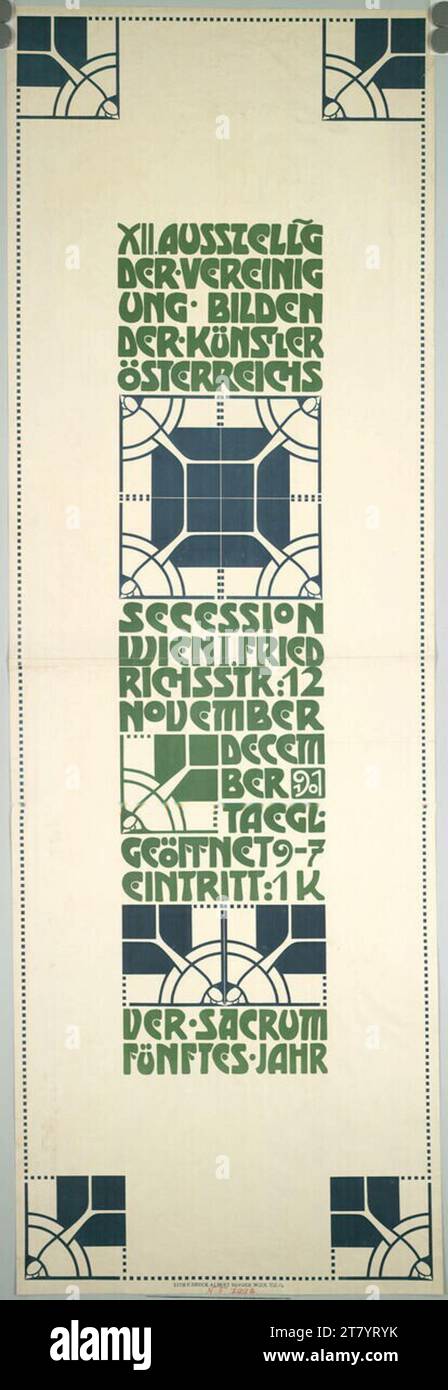 Alfred Roller XII. EXHIBITION; Secession. Color 1902 , 1902 Stock Photo ...
