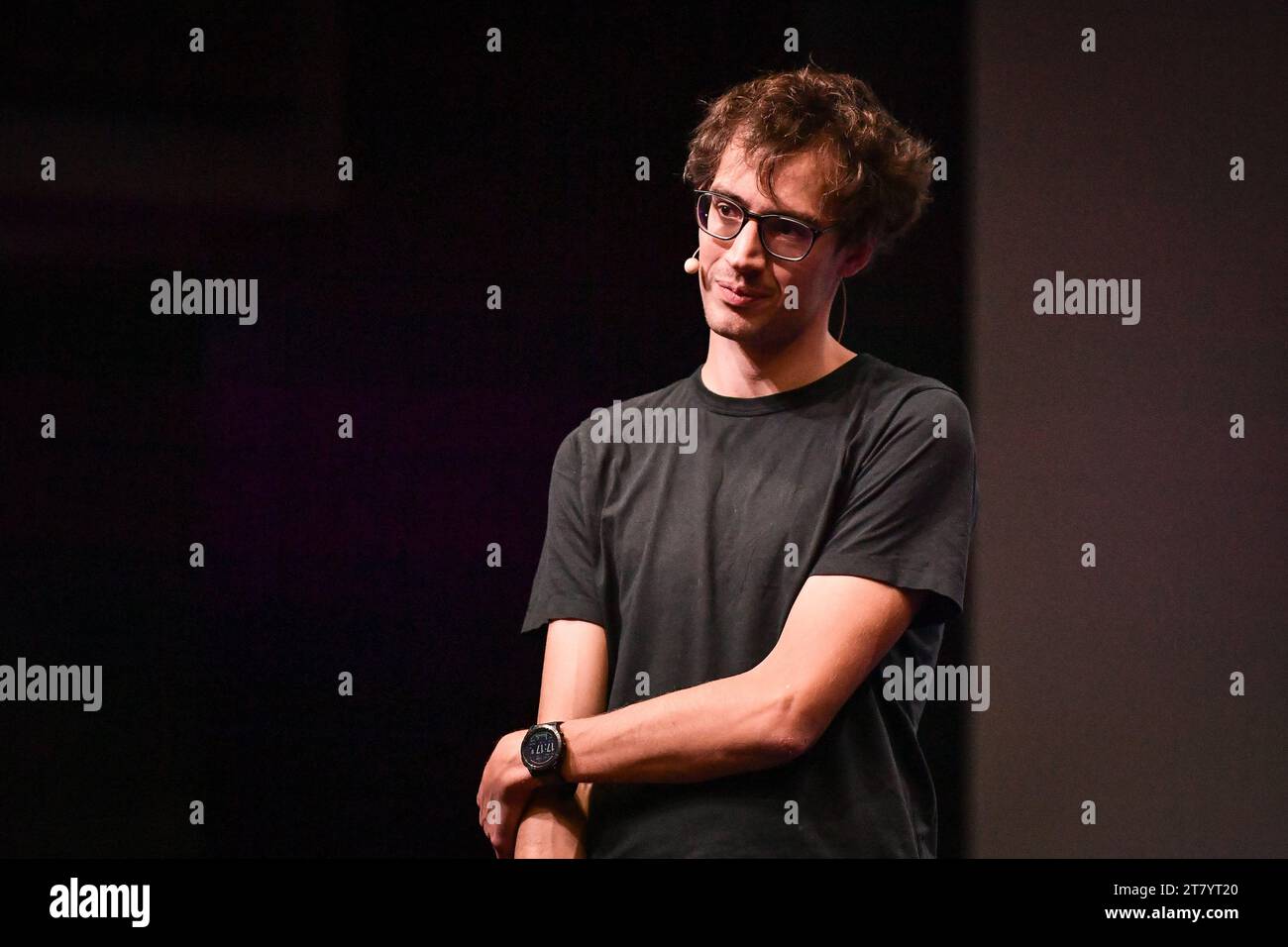 Paris, France. 17th Nov, 2023. Co-founder and CEO of Mistral AI Arthur ...