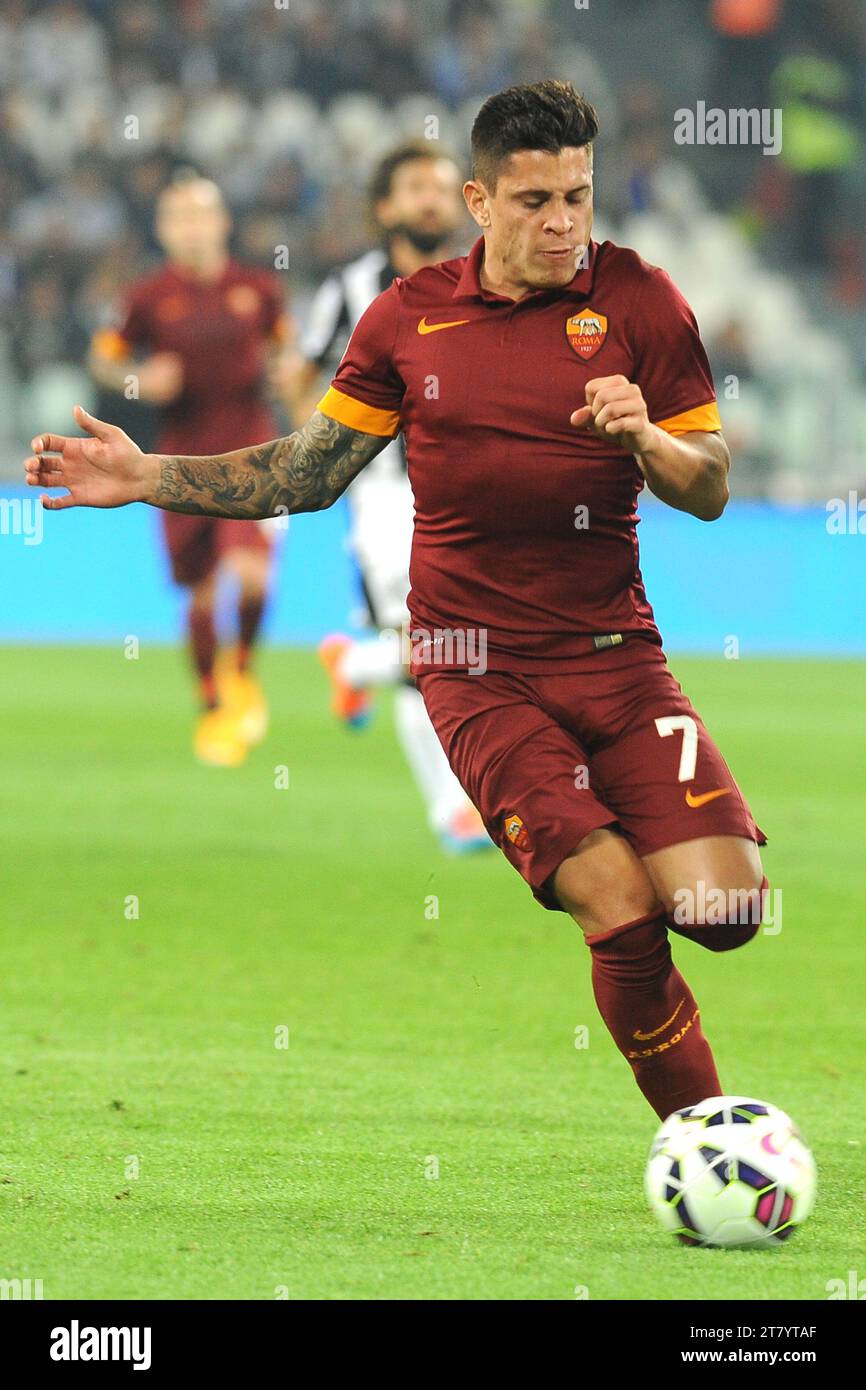 Mauro Iturbe of AS Roma in action during the italian championship 2014/ ...