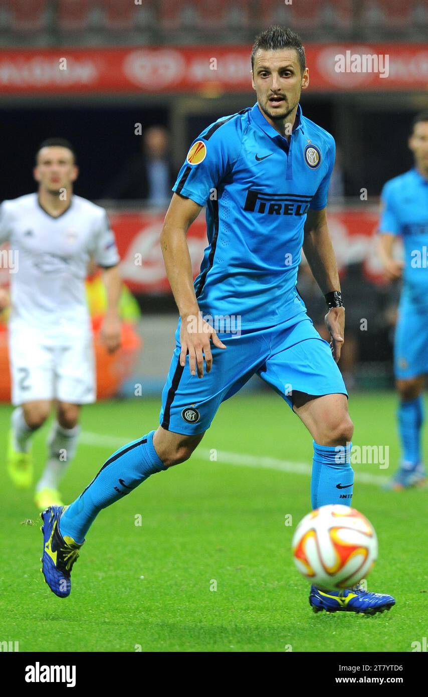 Zdravko Kuzmanovic of FC Inter Milan in actiong during the UEFA Europa ...