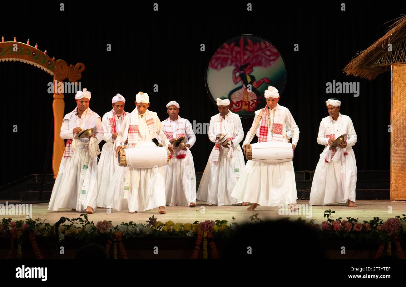 November 17, 2023: Artists perform Gayan-bayan during Sangeet Natak ...
