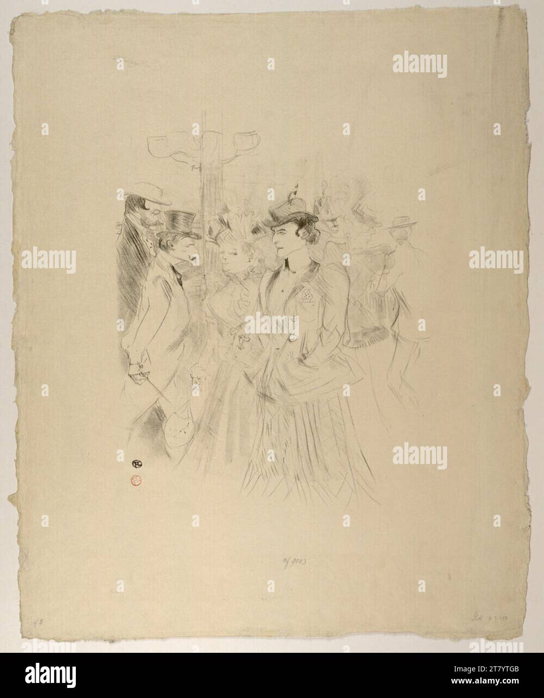 Drawing by henri de toulouse lautrec hi-res stock photography and ...