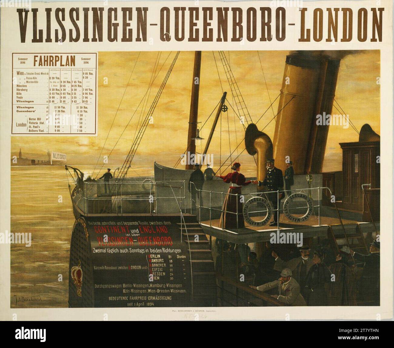 Summer timetable 1896 hi-res stock photography and images - Alamy