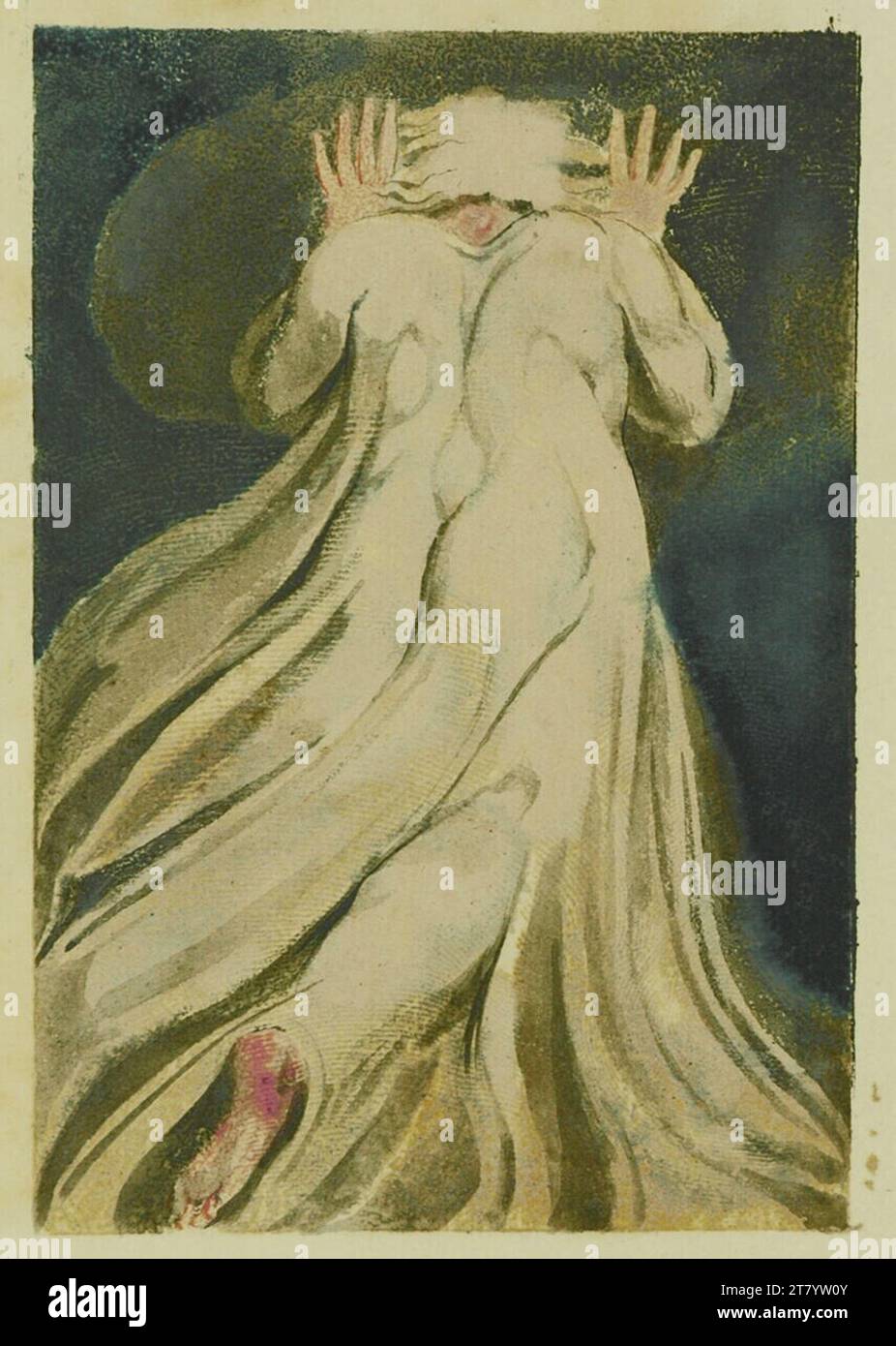 William Blake The First Book of Urizen (Blatt 21). Relief copper ...