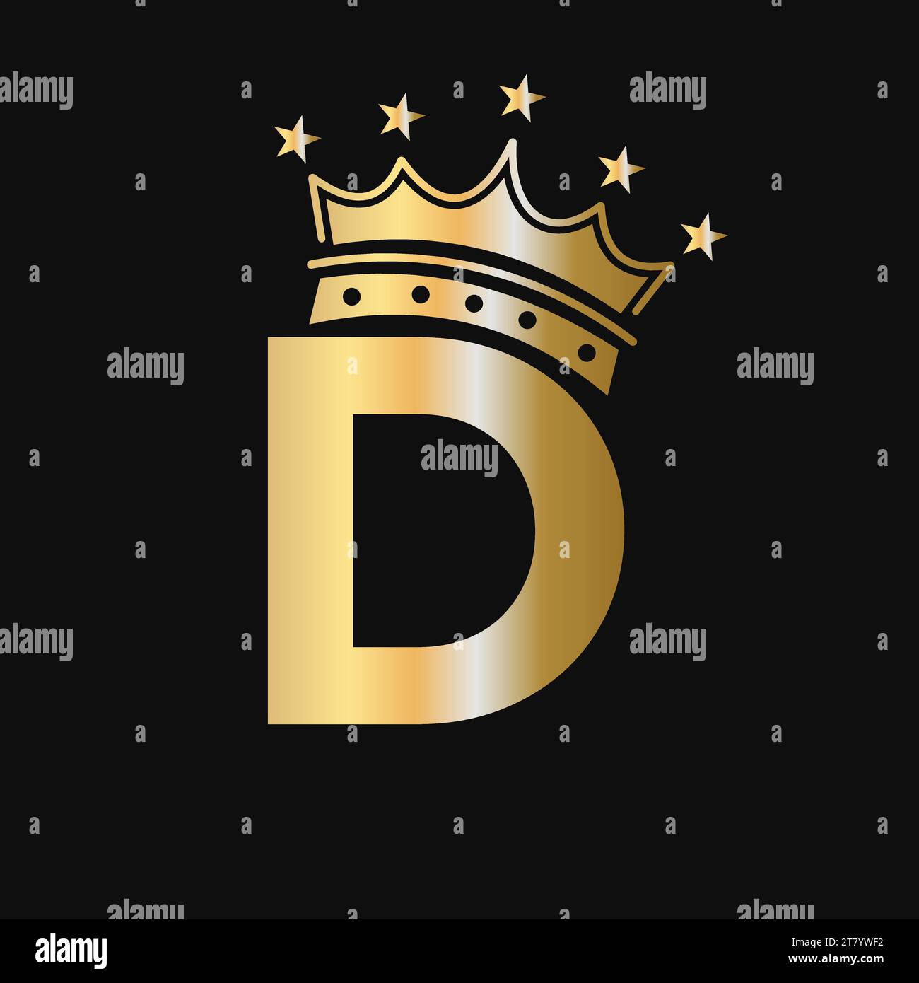 D king logo hi-res stock photography and images - Alamy