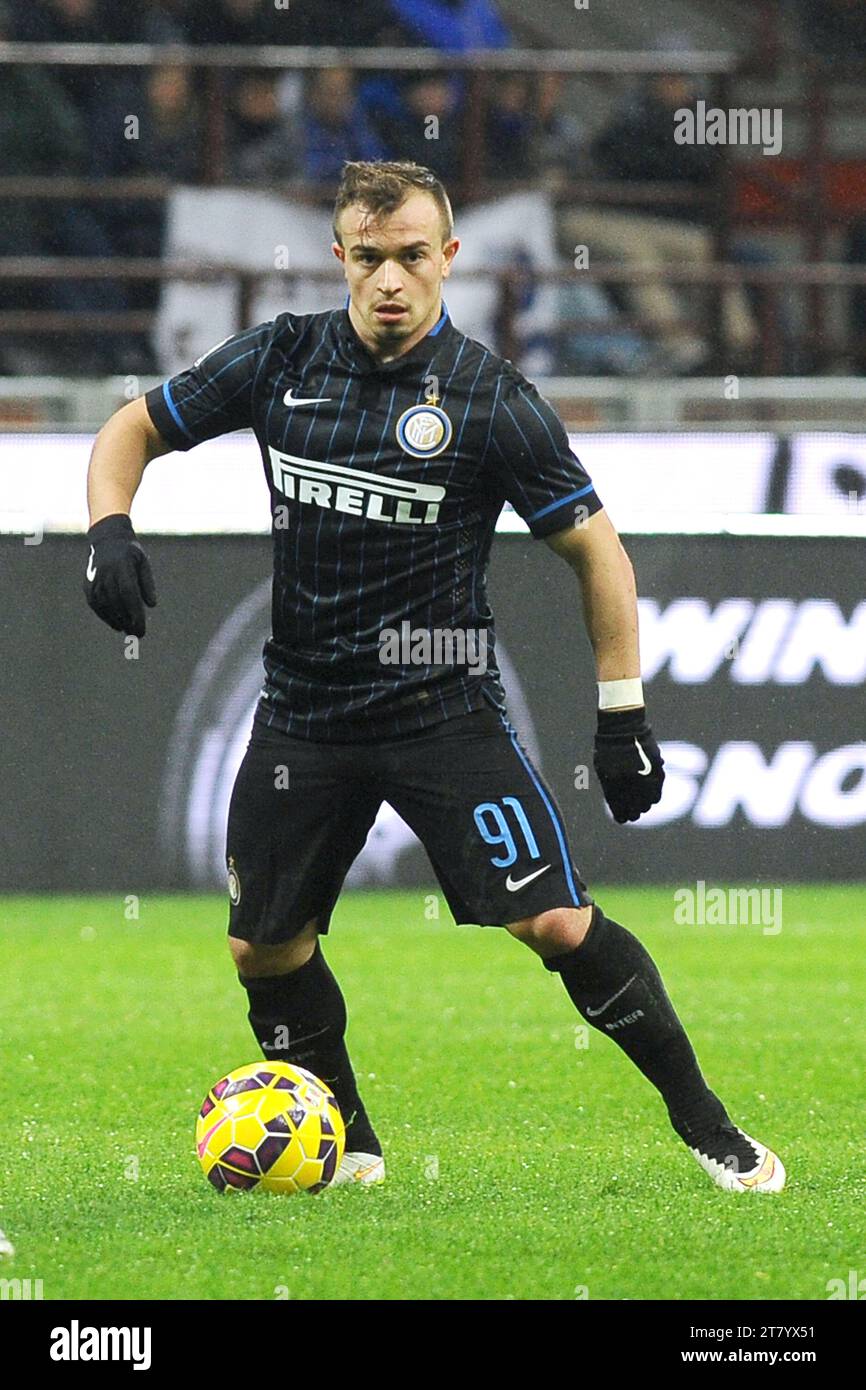 Xherdan Shaqiri of FC Inter Milan in action during the Italian Cup ...