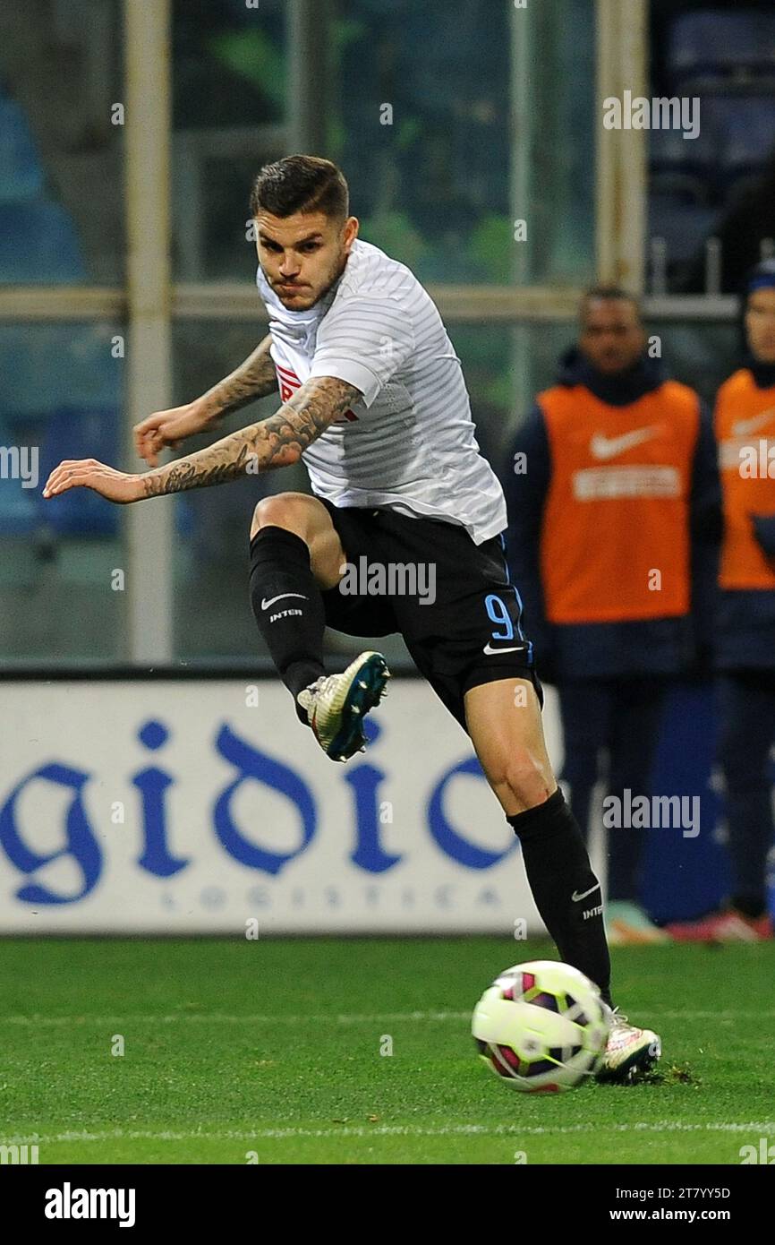 Mauro Icardi of FC Inter Milan in action during the Italian ...