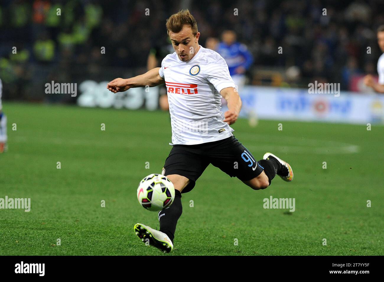 Xherdan Shaqiri of FC Inter Milan in action during the Italian ...