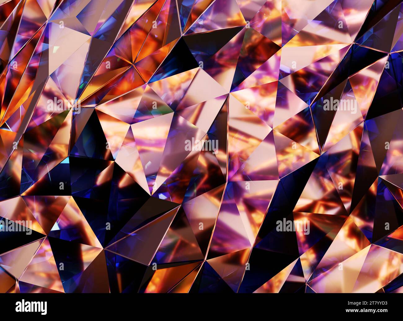 Luxury Abstract Color Realistic Crystals Texture with Prism Spectrum ...