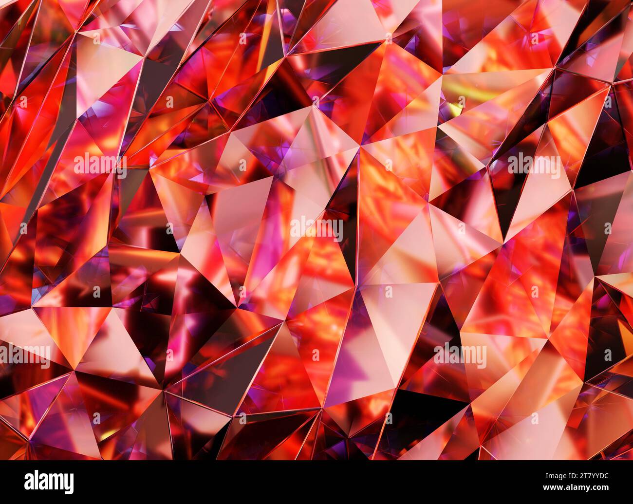 Luxury Abstract Realistic Red Crystal Texture Reflection Close Up ...