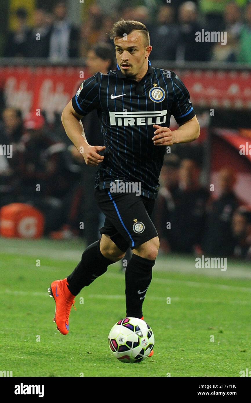Xherdan Shaqiri of FC Inter Milan in action during the italian ...