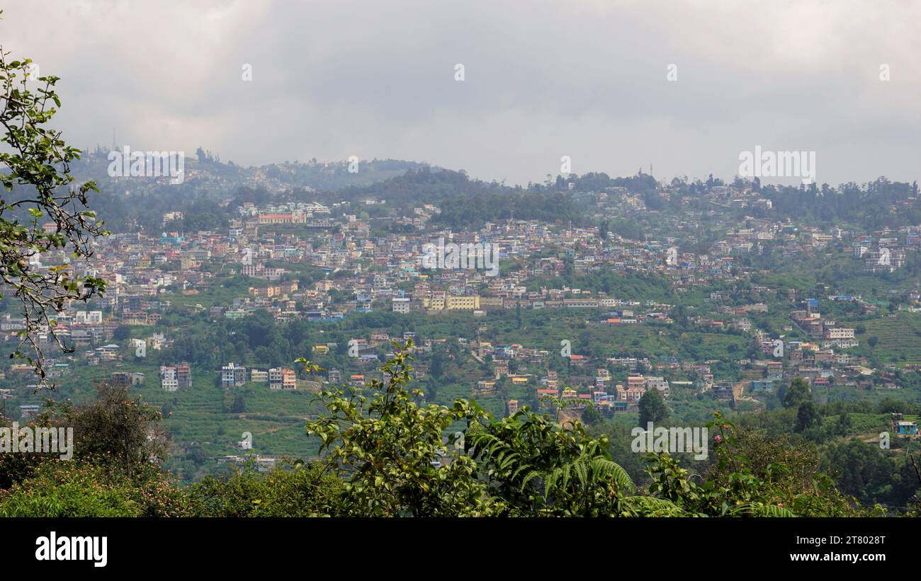 Beautiful Landscape scenic urbanized residential area made up of ...