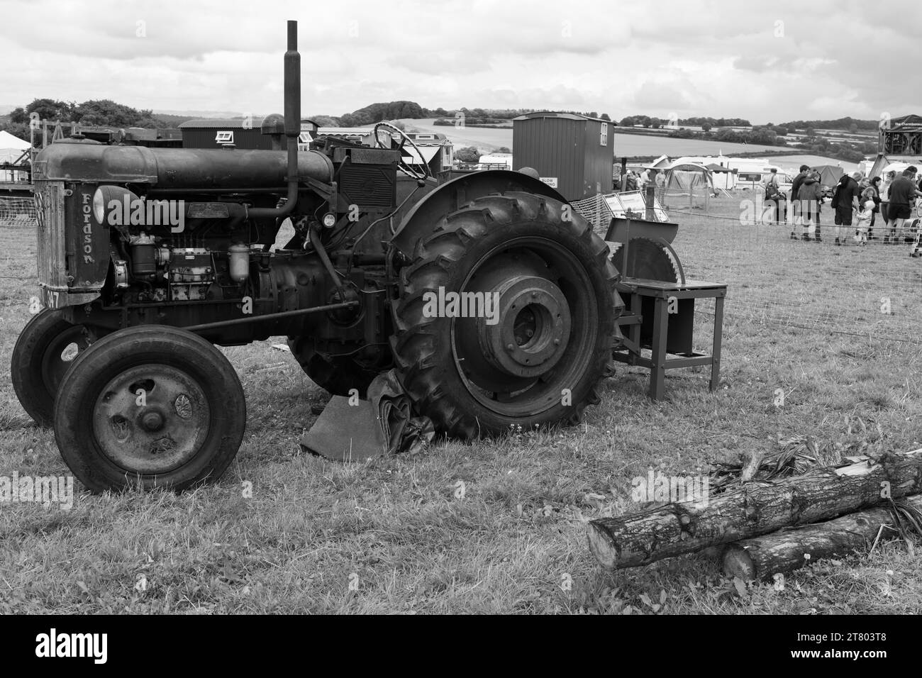Low Ham.Somerset.United Kingdom.July 23rd 2023.A Fordson Major E27N is ...