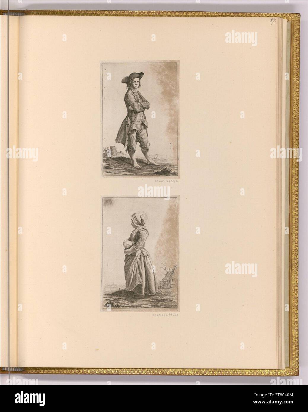 Sketch girl 18th century hi-res stock photography and images - Alamy