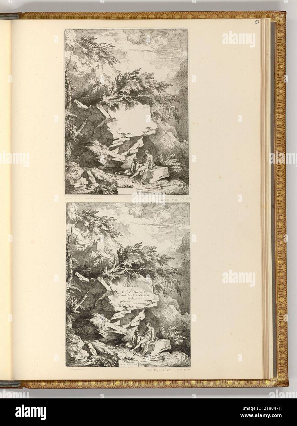 Christian Wilhelm Ernst Dietrich (Engraver) Titleblatt, Oeuvre de C.G.E ...