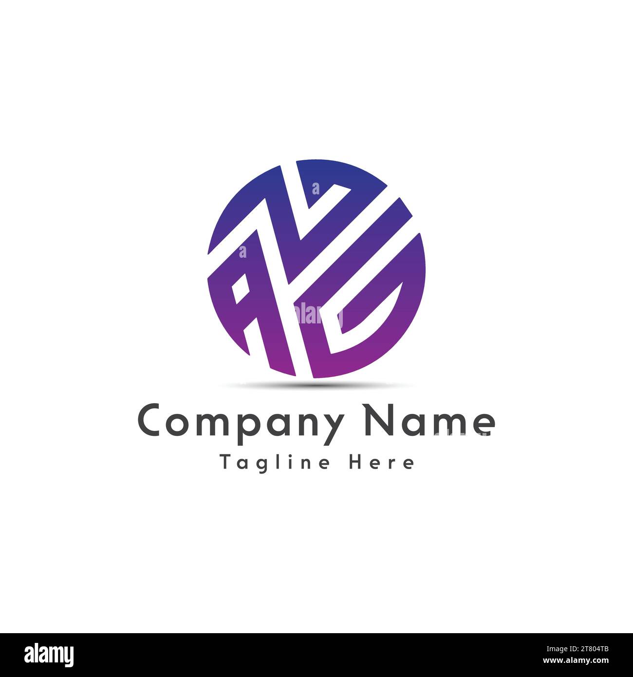 Ang letter round logo hi-res stock photography and images - Alamy