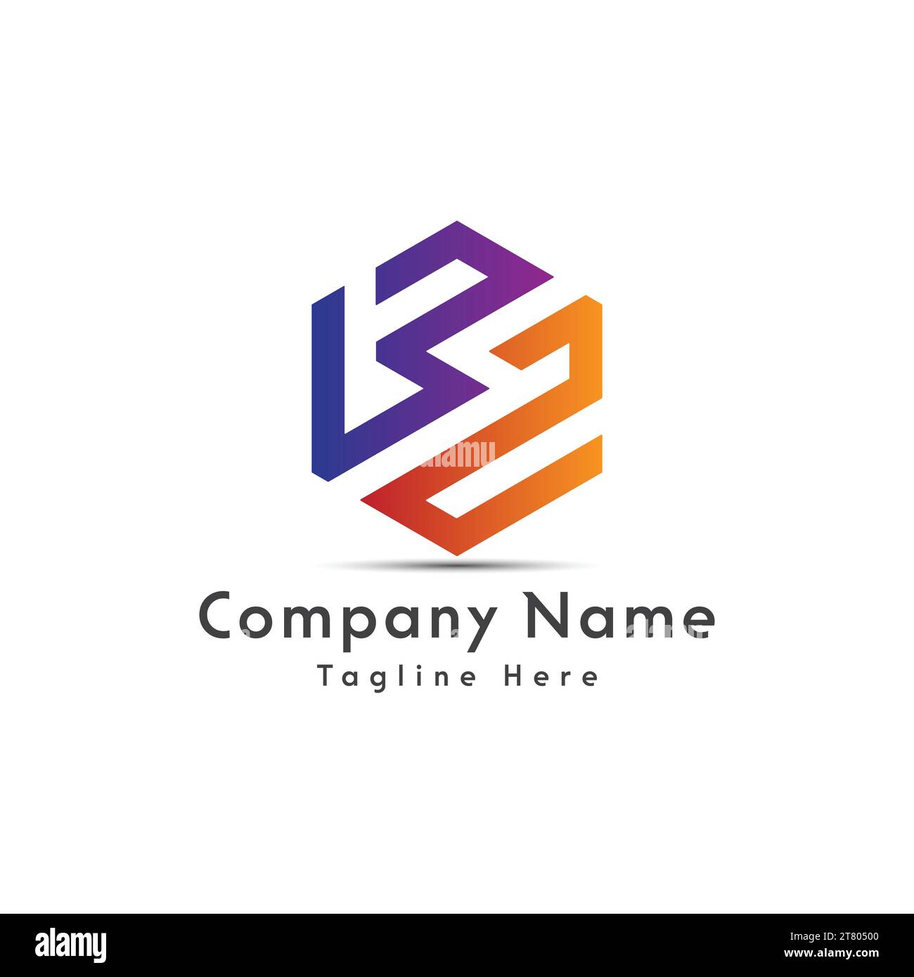 Polygon shape logo hi-res stock photography and images - Alamy